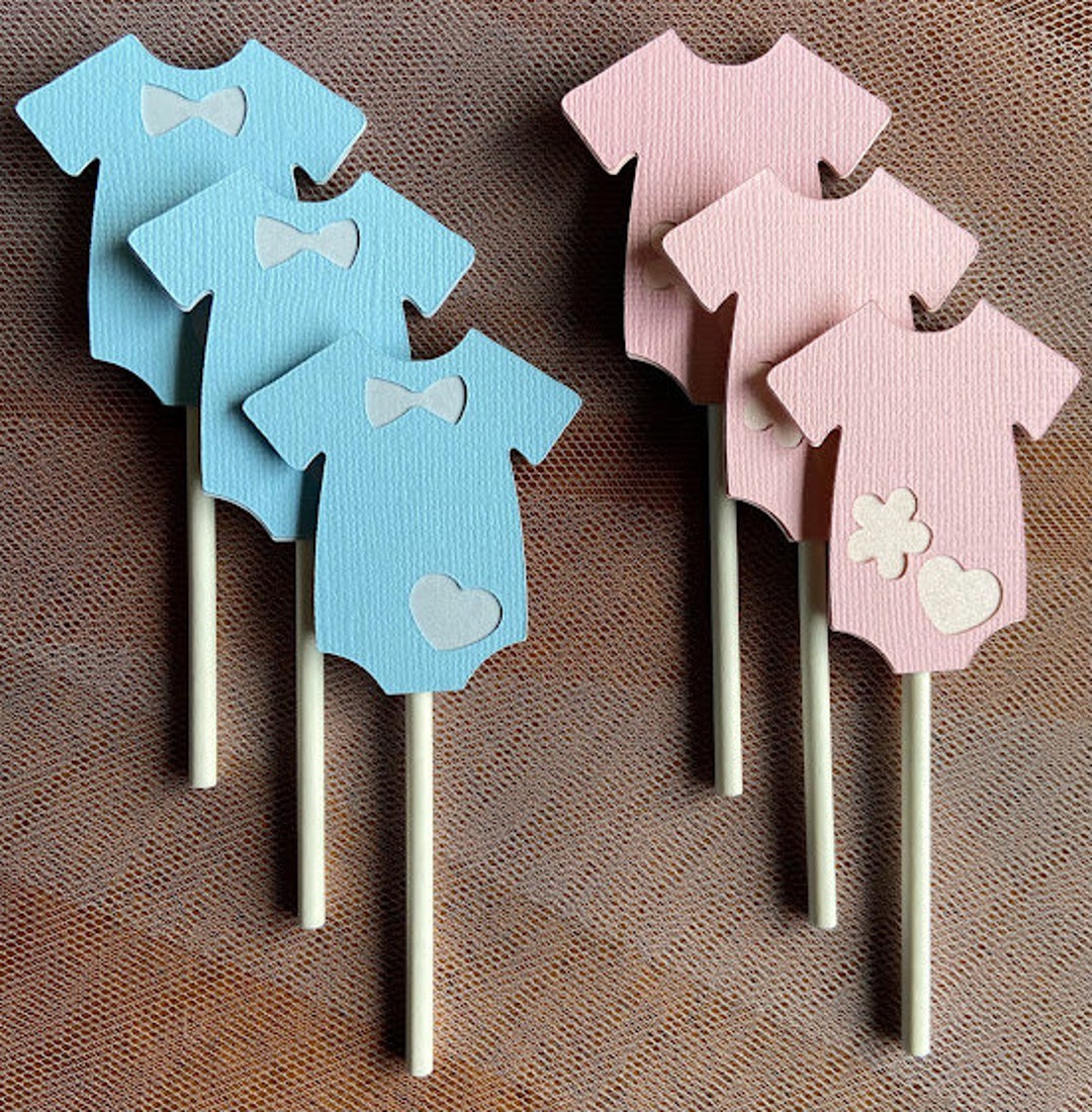 Baby Shower Cupcake Toppers/baby Girl /baby Boy /twins Baby Shower ...
