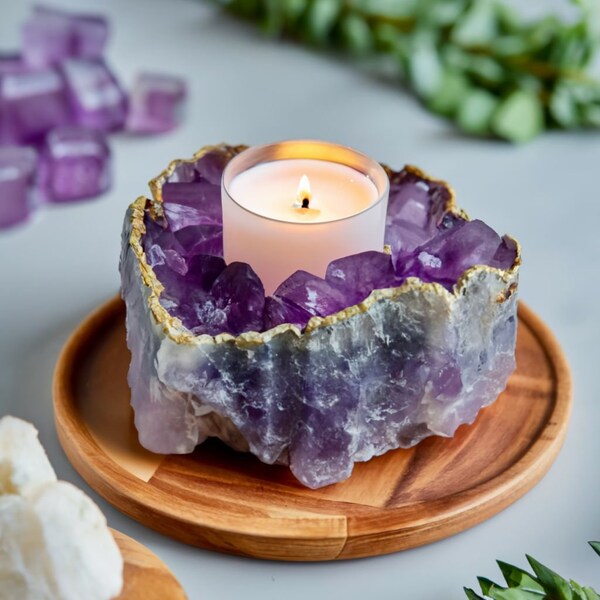 Geode Candle Holders - Etsy