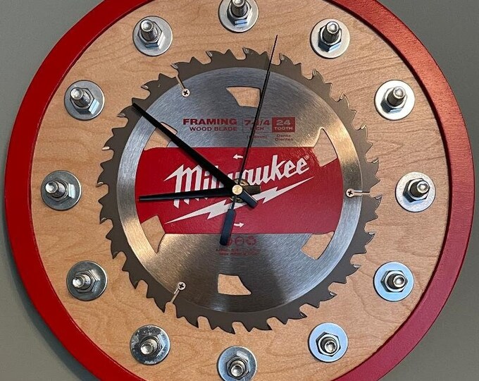 Milwaukee Tools -handmade Saw Blade Clock - Birthday / Valentines Day ...