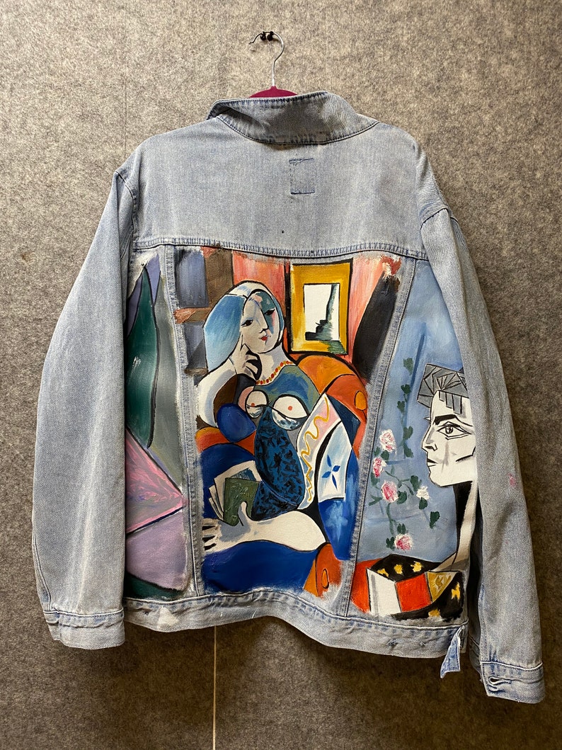 Custom Picasso Denim Jacket - Etsy