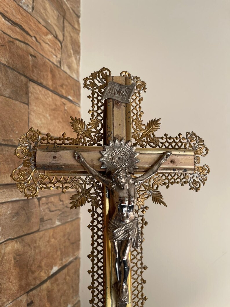 Rare French Antique Wood Altar Crucifix - Christ Church Cross, 1800s - Etsy