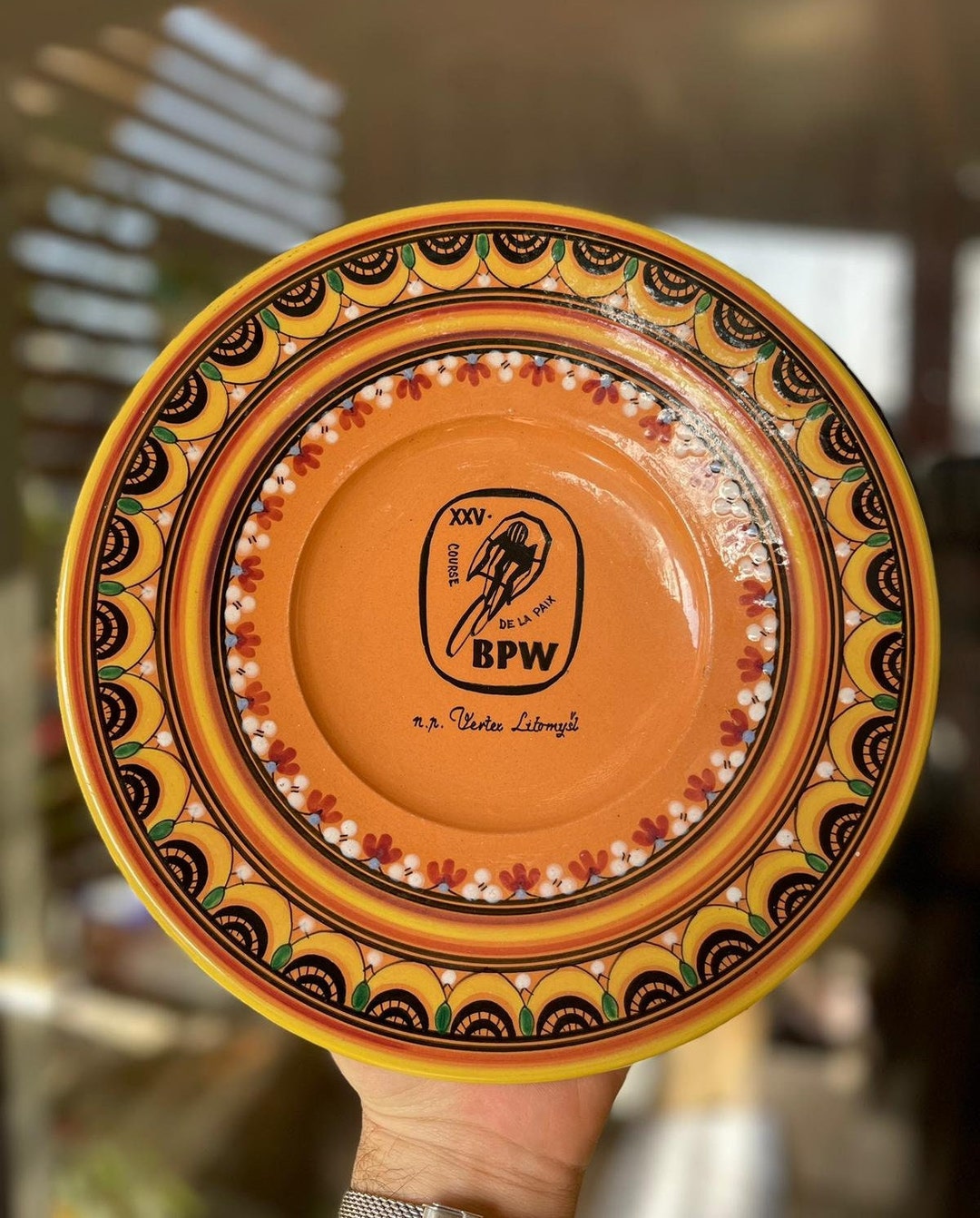 Vintage Porcelain Plate Large Signed BPW Style Beautiful Hand Painted ...