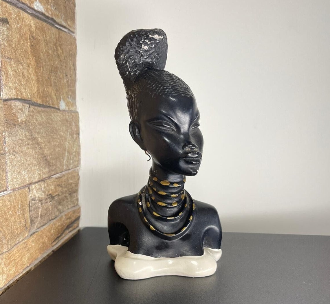 Bust Vintage Plaster Girl Bust by Alex Mdmg Studio, Italy 1960s Signed ...