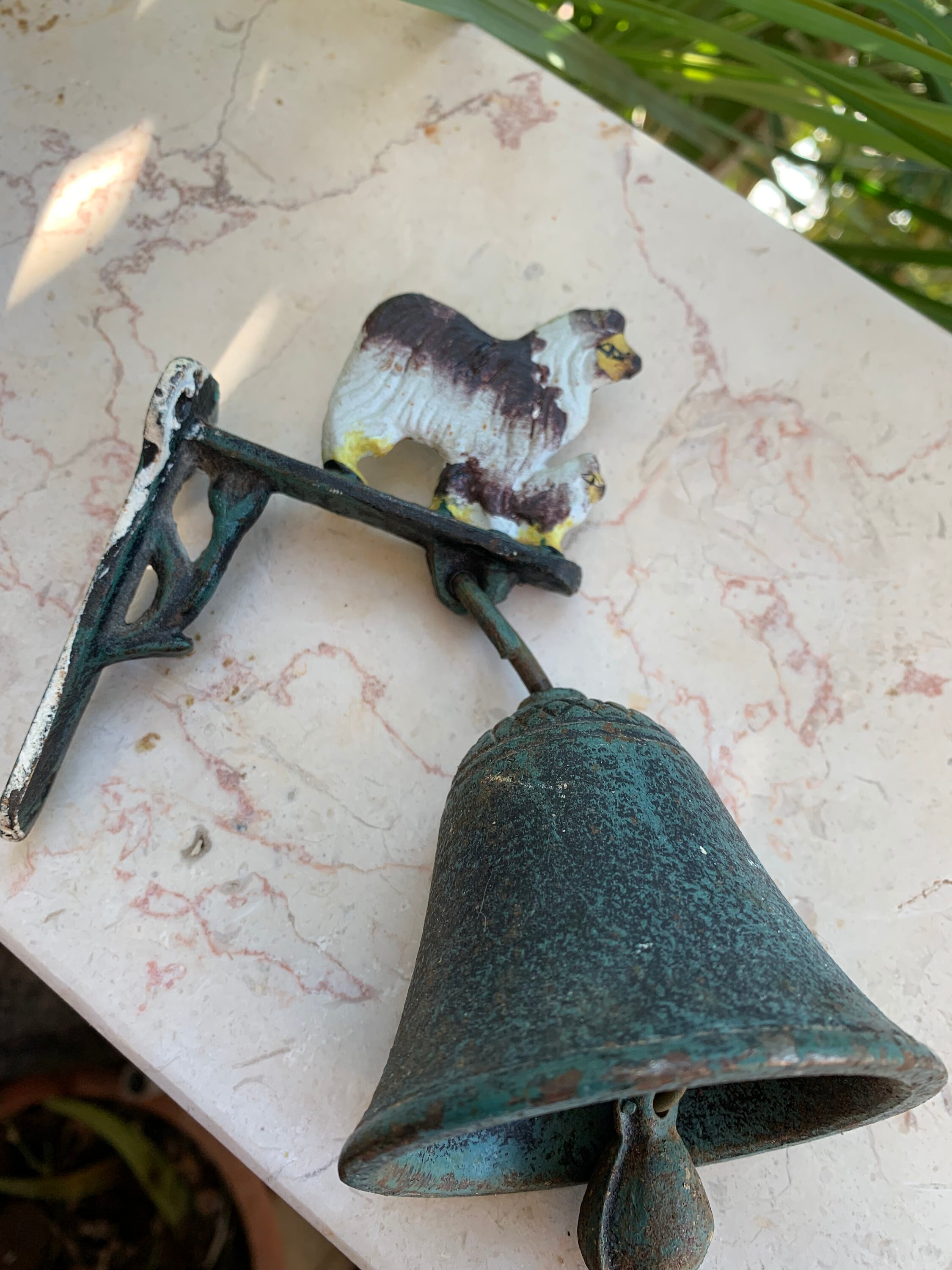 Antique Iron Dinner Farm Bell'1lbs' With Sheeps | Etsy