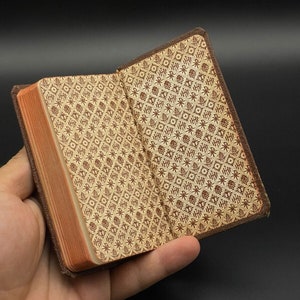 Vintage AVE MARIA Book 1947 Traditional Catholic Small Embossed Leather ...