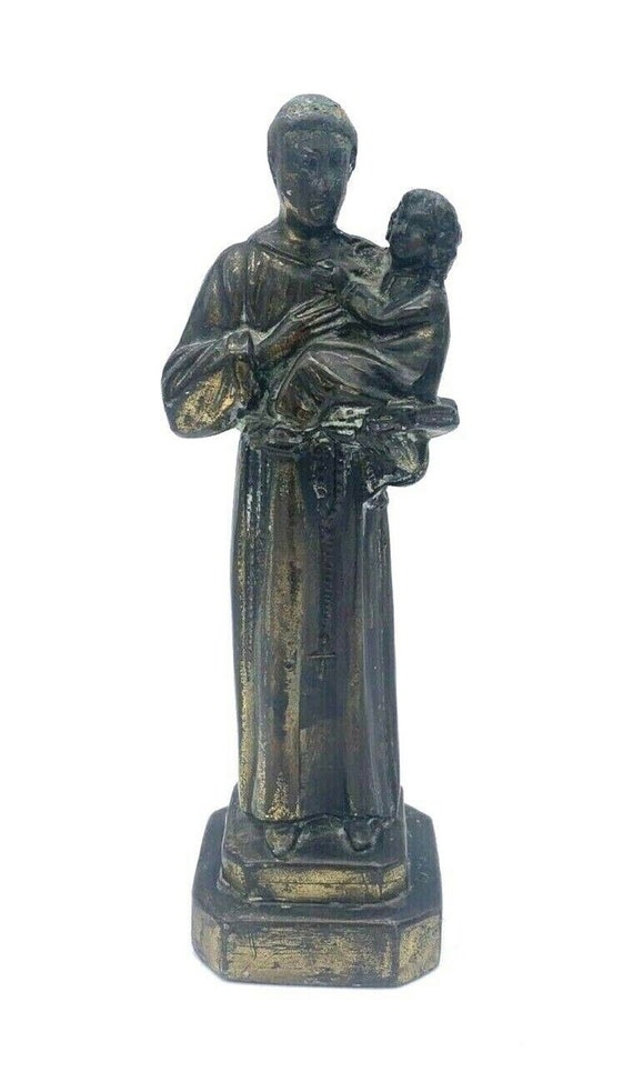 Vintage-St Saint Anthony with Baby Jesus Statue Religious | Etsy
