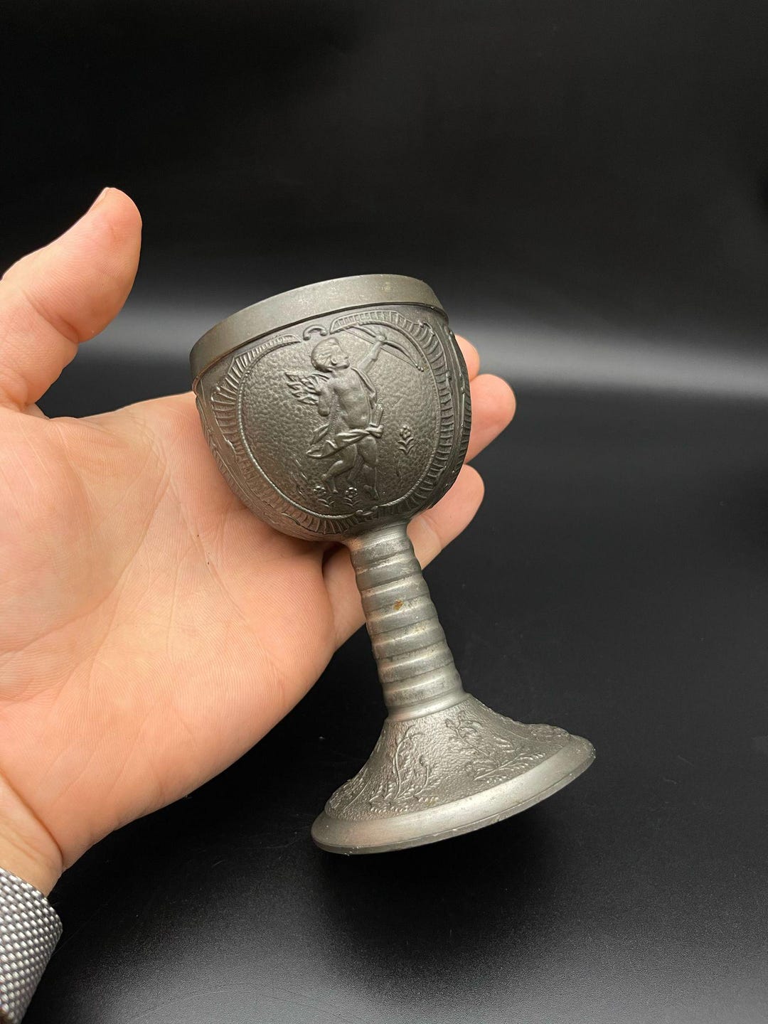 Vintage German Pewter Goblet Cup Design Marked - Etsy