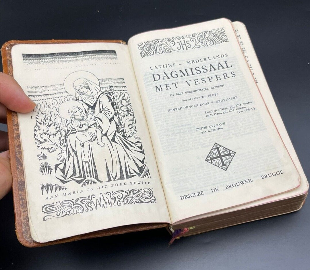 JHS Vintage 1948 Mini HOLY BIBLE Leather Book , Training to God ...