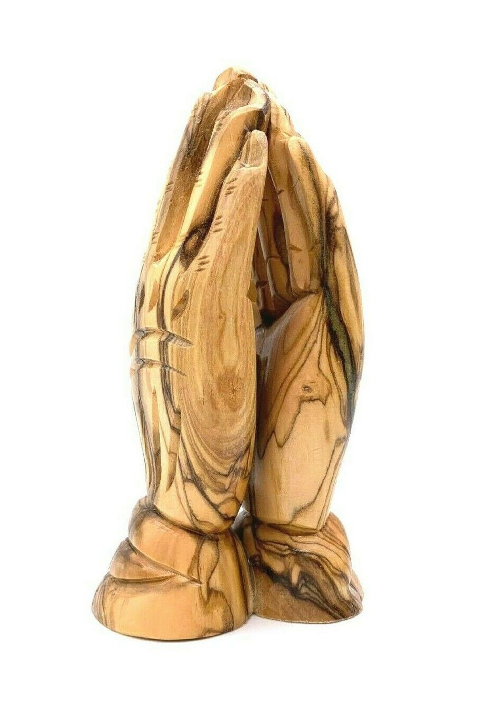 Praying Hands Statue Olive Wood Carving Jesus Hand From Holy Land ...