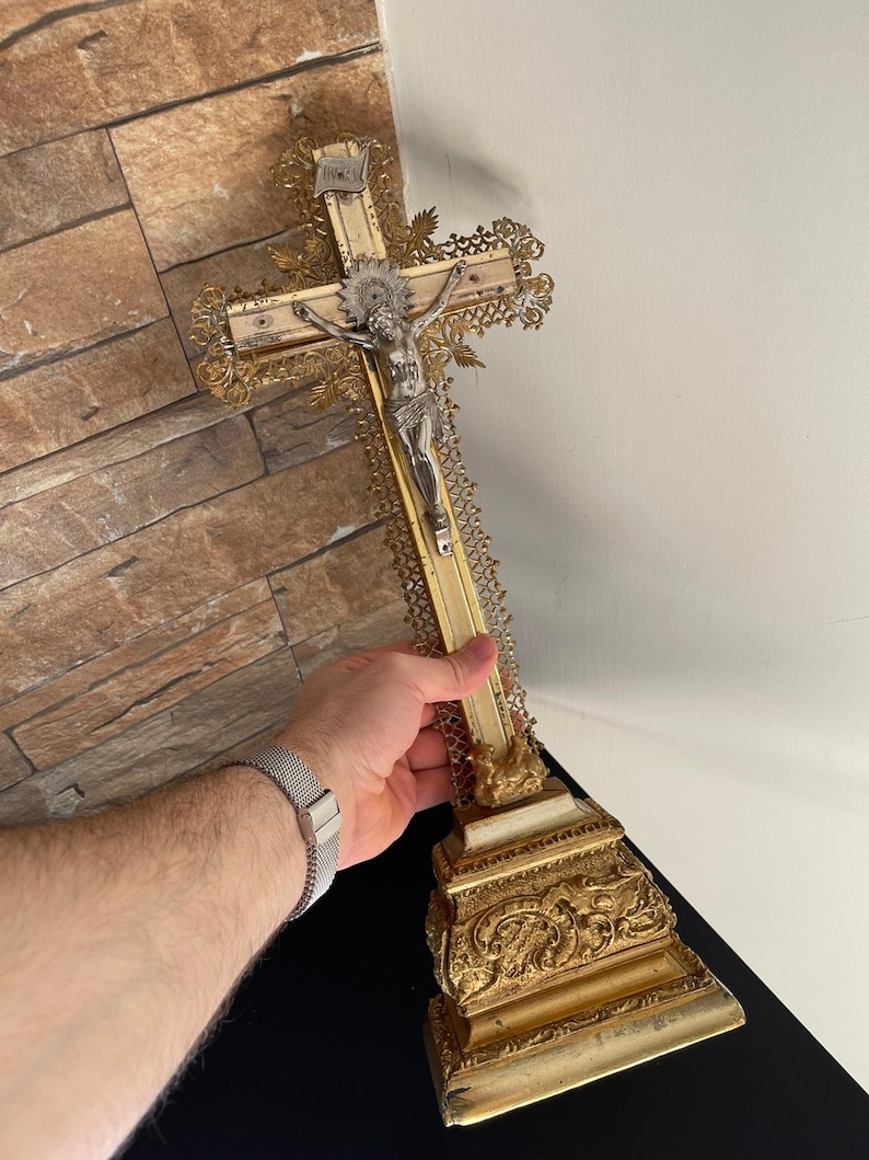 Rare French Antique Wood Altar Crucifix - Christ Church Cross, 1800s - Etsy