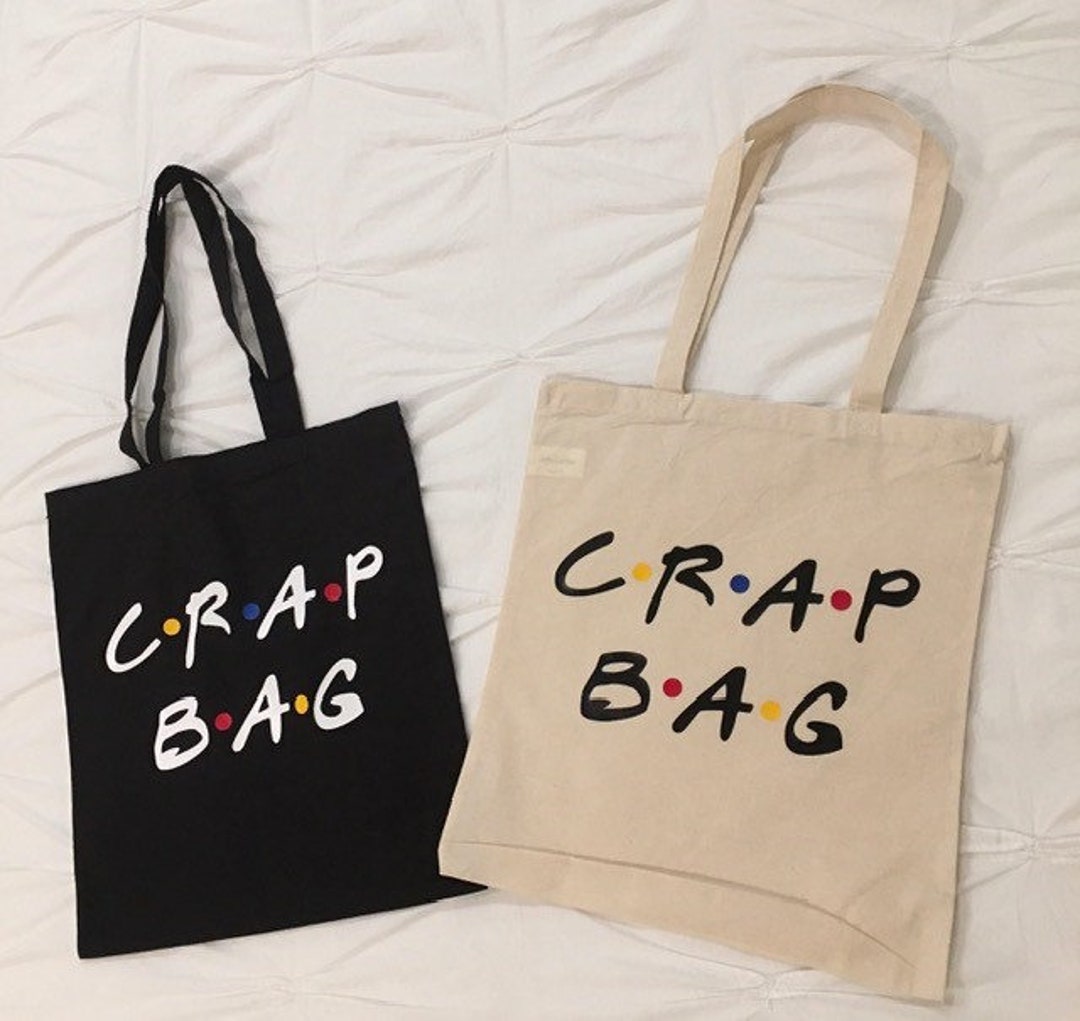 FRIENDS crap Bag Cotton Multi-purpose Lightweight Tote Can Also ...