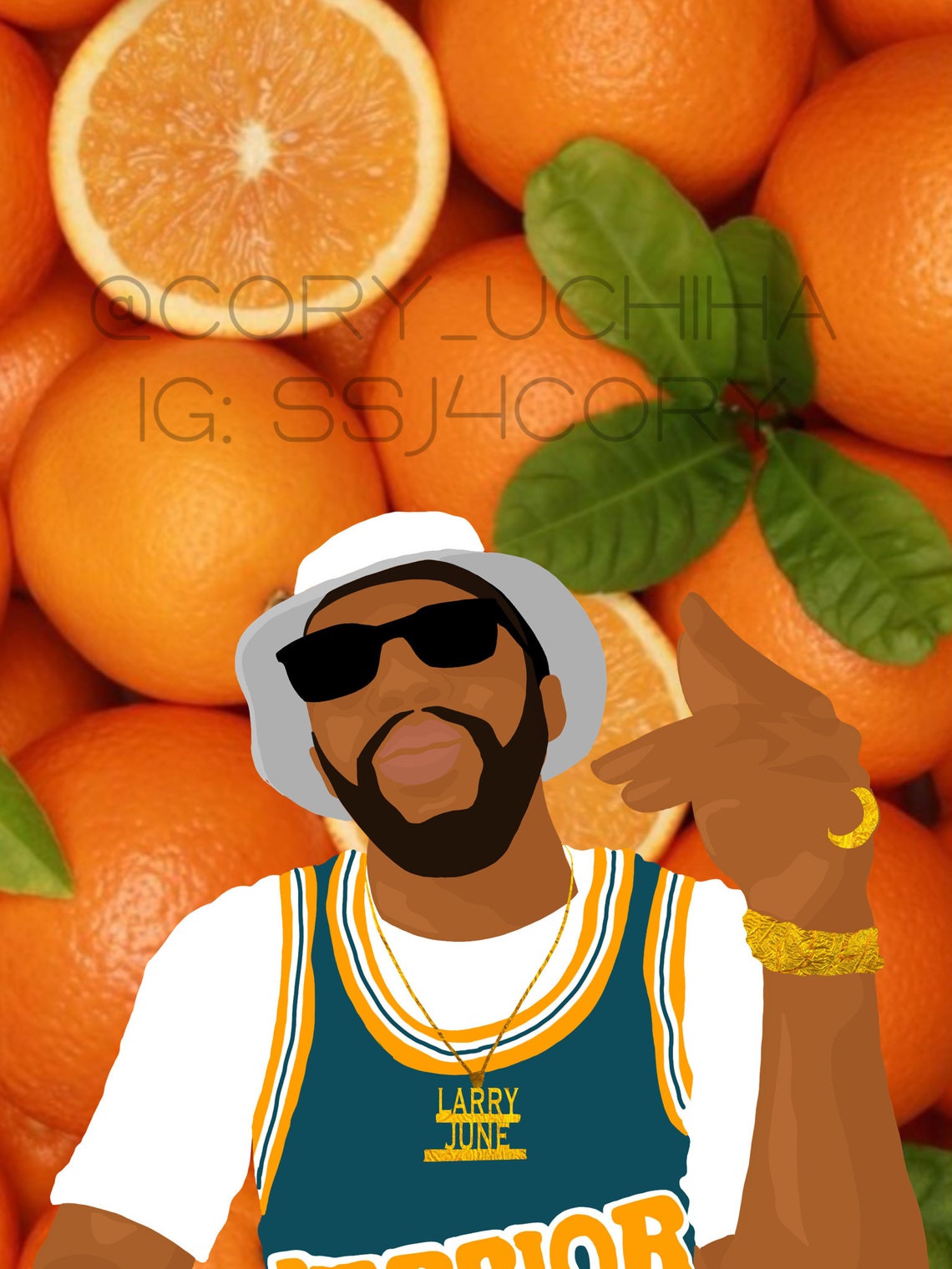 Larry June smoke & Mirrors Digital Print oranges 8x10 - Etsy