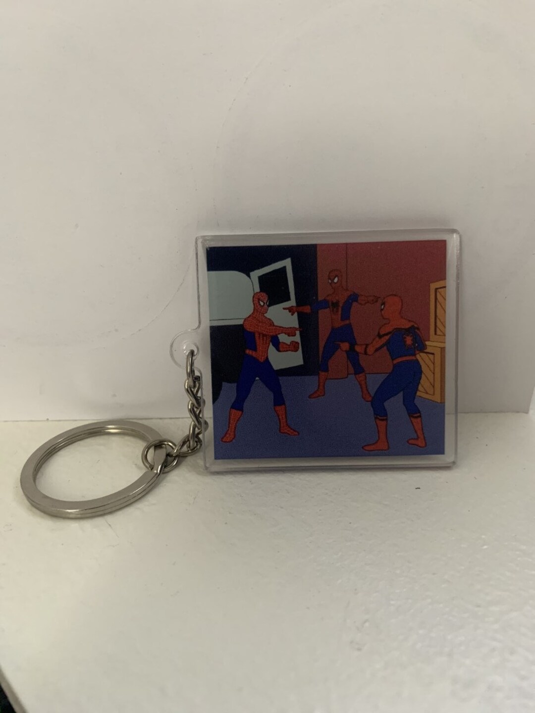 Spiderman Meme Acrylic Keyring - Etsy
