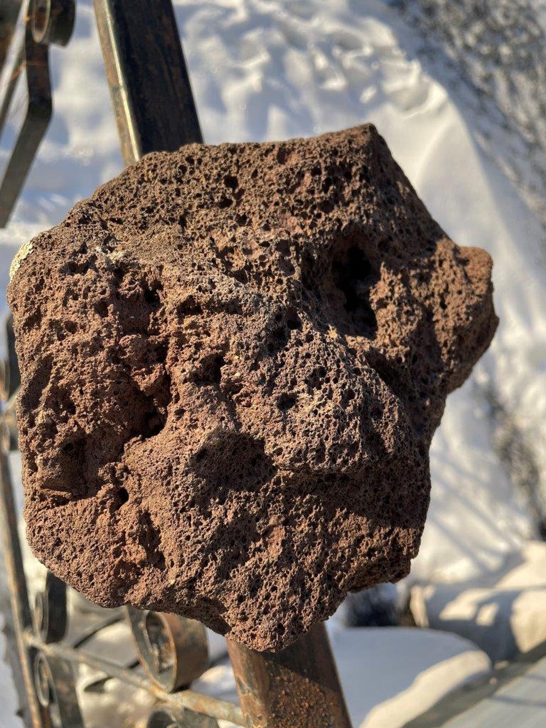 One Large, Red Lava Rock Perfect for Terrariums, Aquariums, Succulents ...