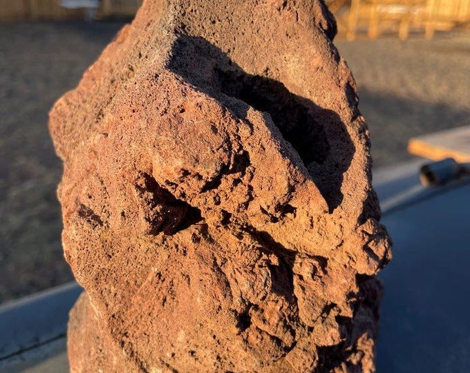 One Large, Unique Lava Rock Planter W/ Natural Hole – All Natural ...