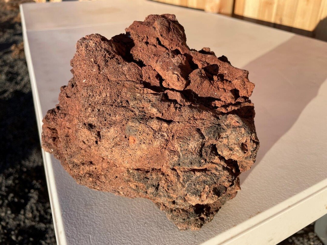 One Large, Red Lava Rock – Perfect for Terrariums, Aquariums ...