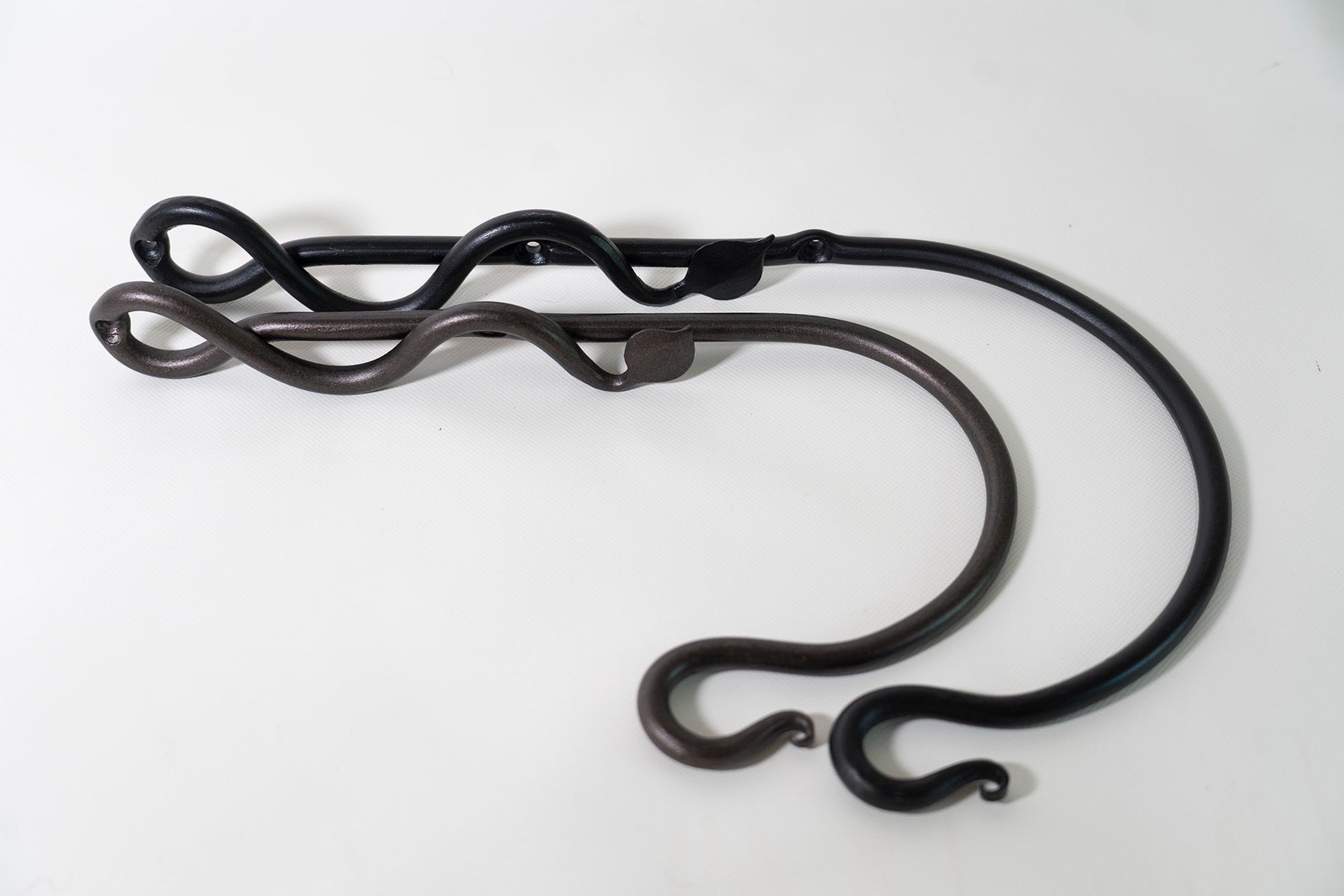 Hand Forged Plant Hanger With Hook Finial - Blacksmith Made - Etsy