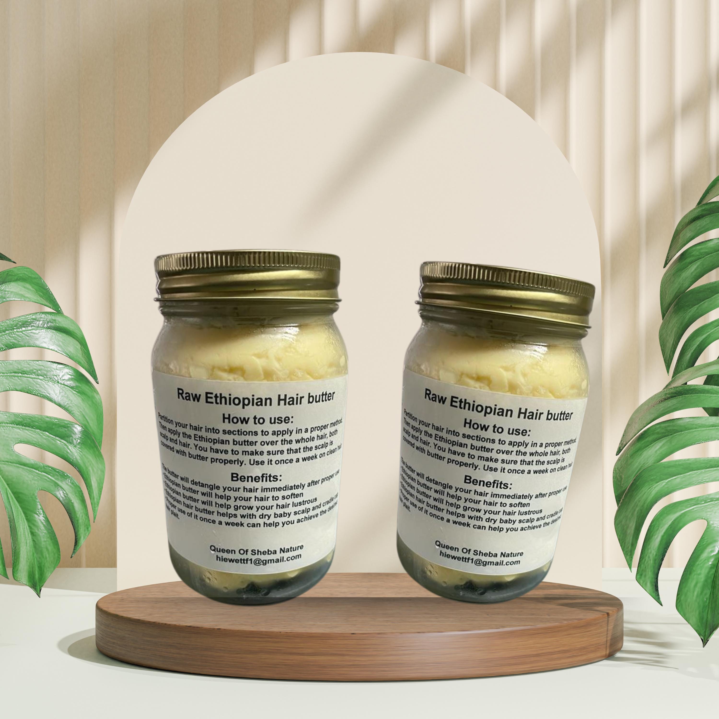 Raw Ethiopia Hair Butter, Organic Shea Butter Mask - Etsy