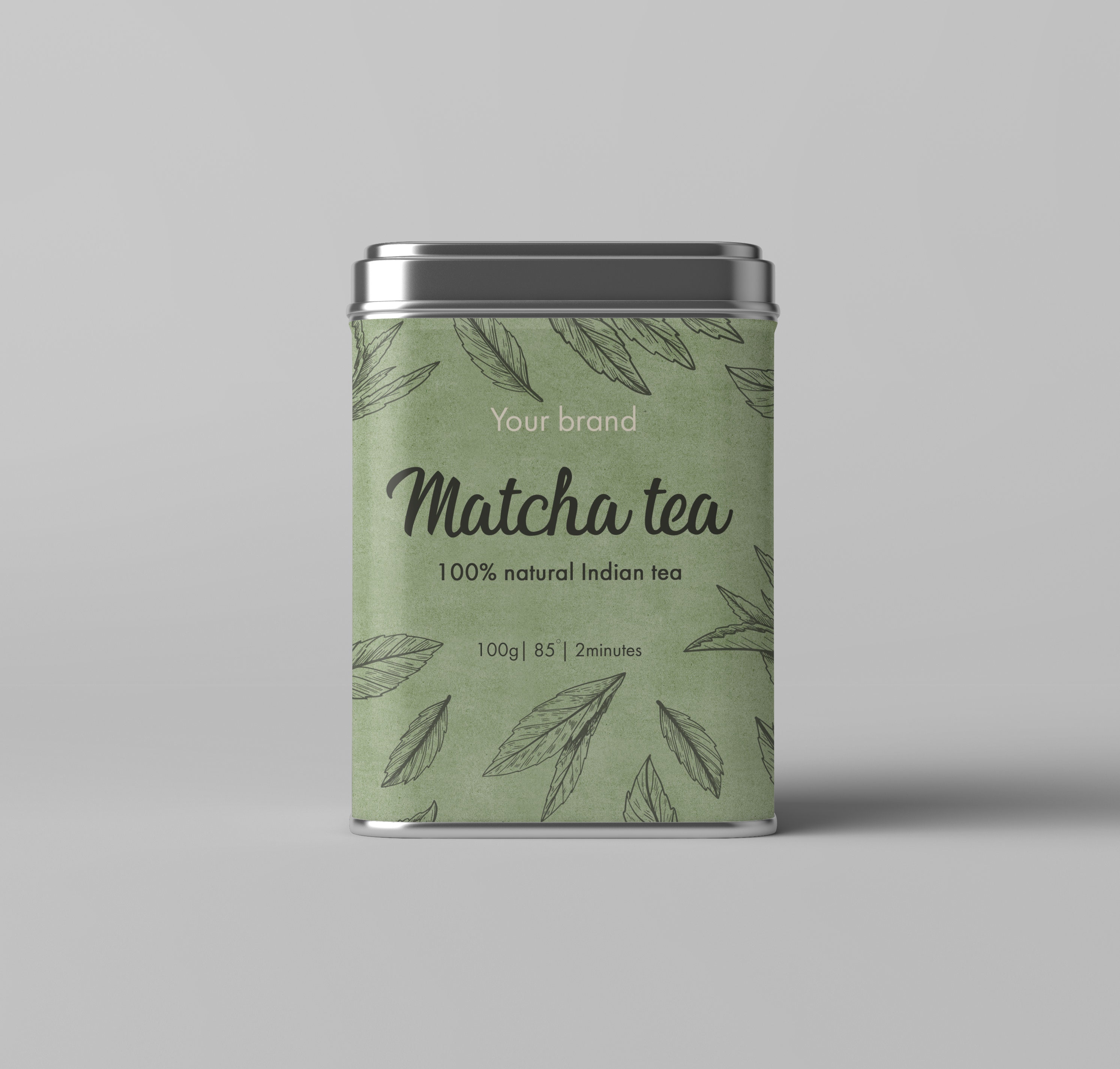 Tea Label Template, Matcha Tea Label, Editable Tea Labels, Modern Label ...