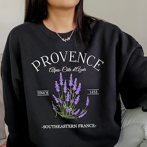 Provence France Sweatshirt, Cote D'azur Gifts, Cottagecore French ...