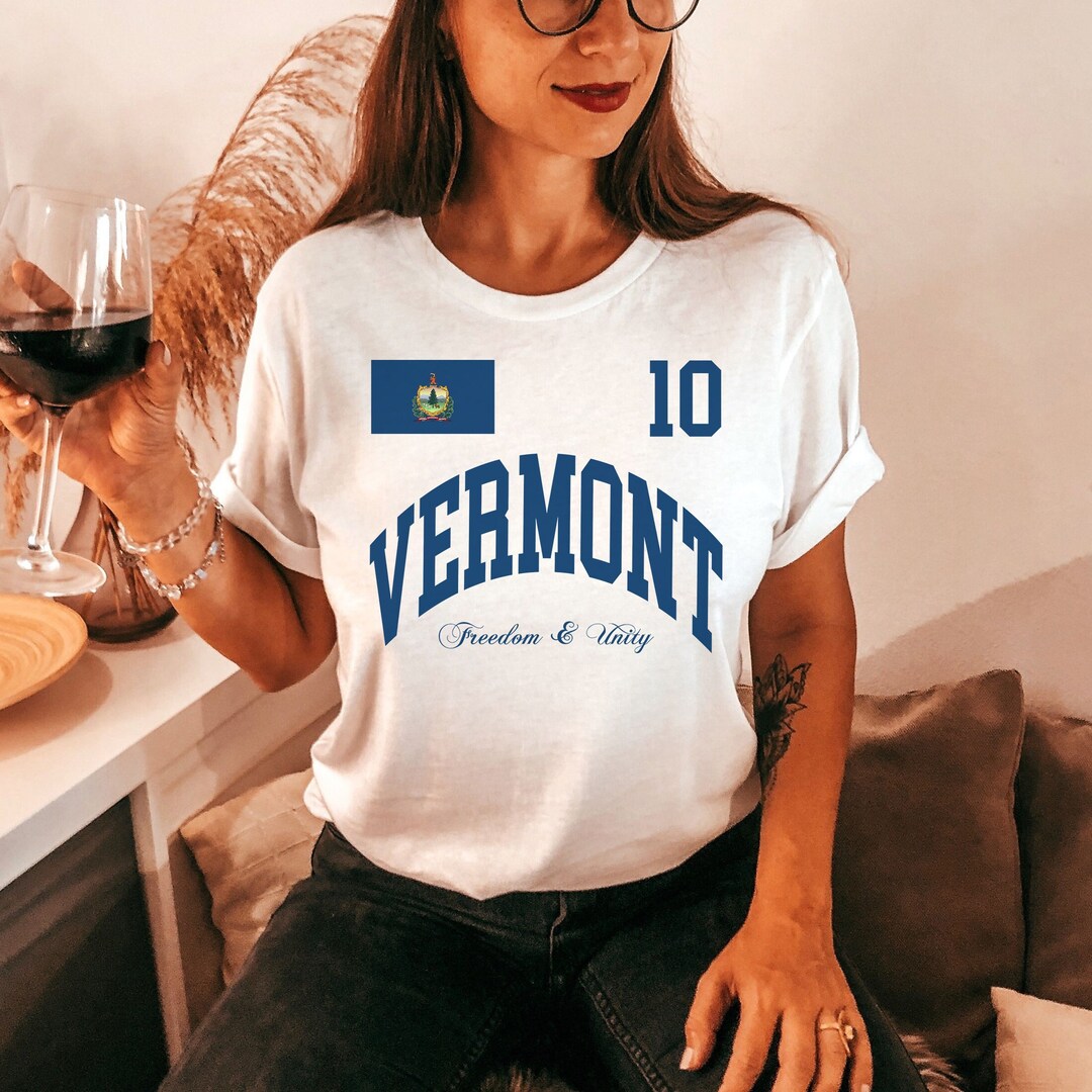 Vermont Shirt With Number,vermont Shirt, Vermont Shirt, Vermont State ...