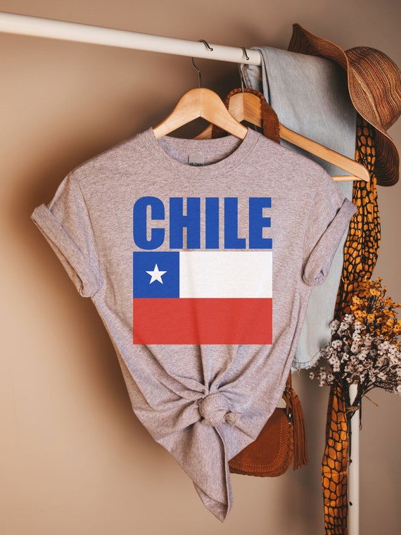 Chile Flag Chile Shirt Chile Gifts Chile FootballChilean | Etsy
