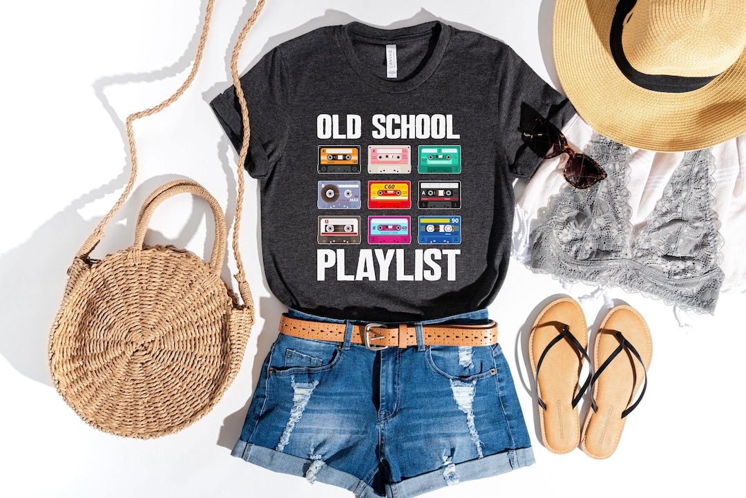 Old School Playlist Shirt Retro 80s 90s Music Party Tee - Etsy