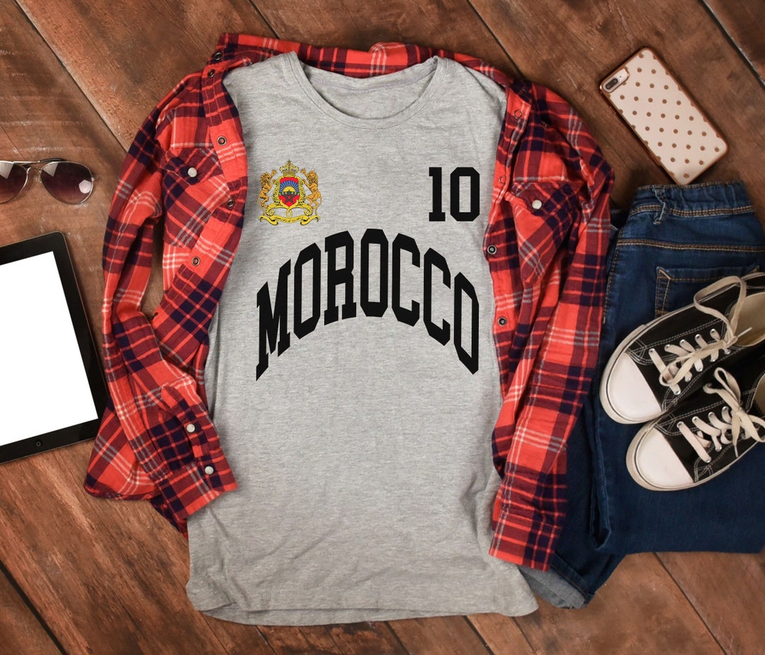 Morocco Tee, Morocco Jersey, Morocco Tshirt, Morocco Gifts, Morocco ...
