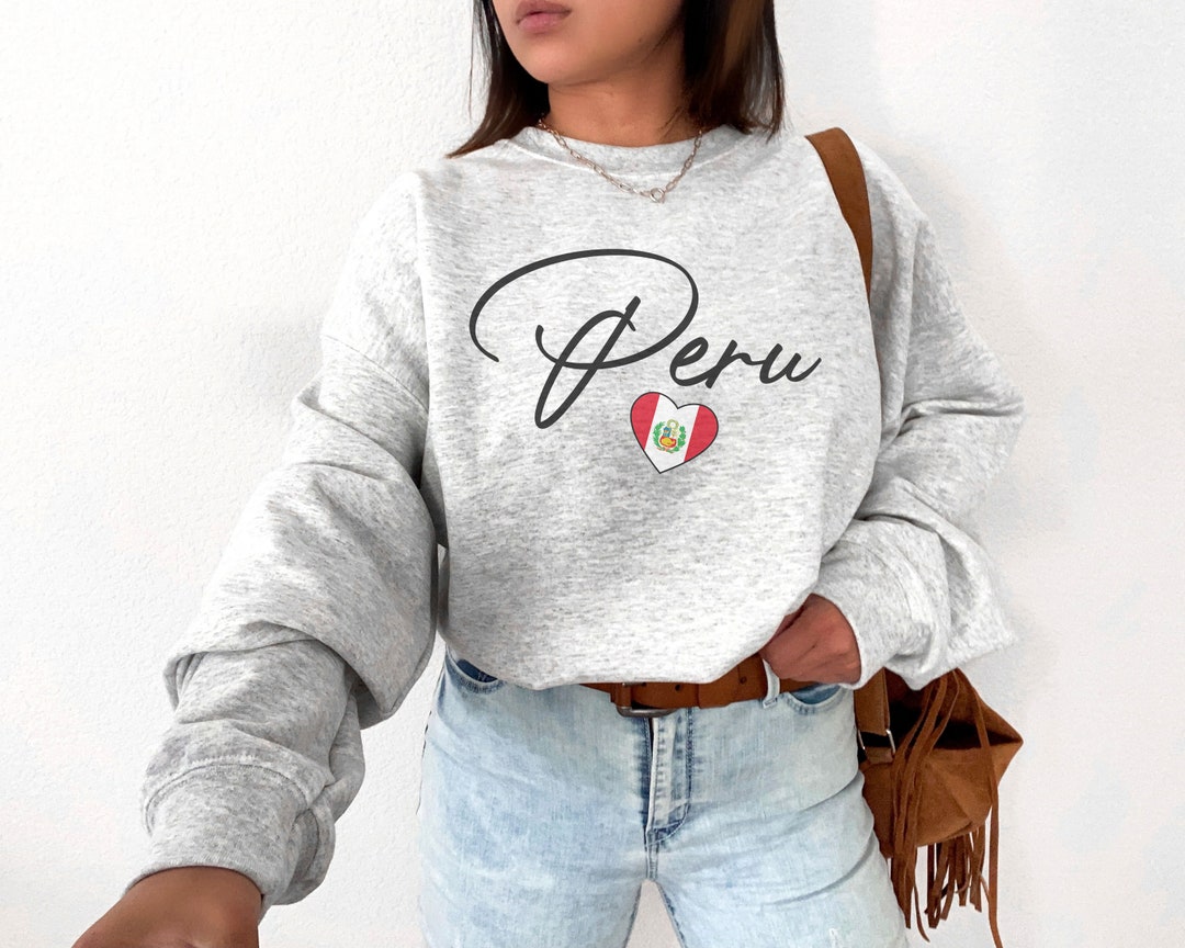 Peru Sweatshirt, Peru Shirt, Peru Flag, Peru Crewneck, South America ...