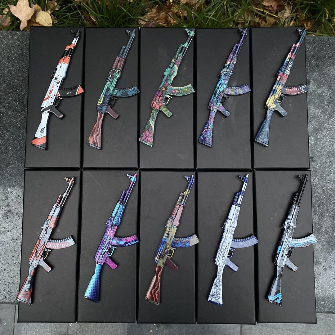 Customized CSGO Rare Skin AK-47 Miniature CS2 Ak47 Wild Lotus Nightwish ...