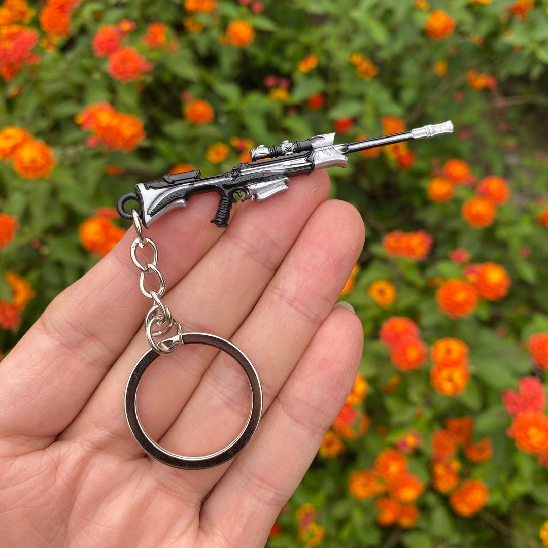 Metal Operator Sniper Rifle Gun Keychain Tiny Operator Skin Gun Charm ...