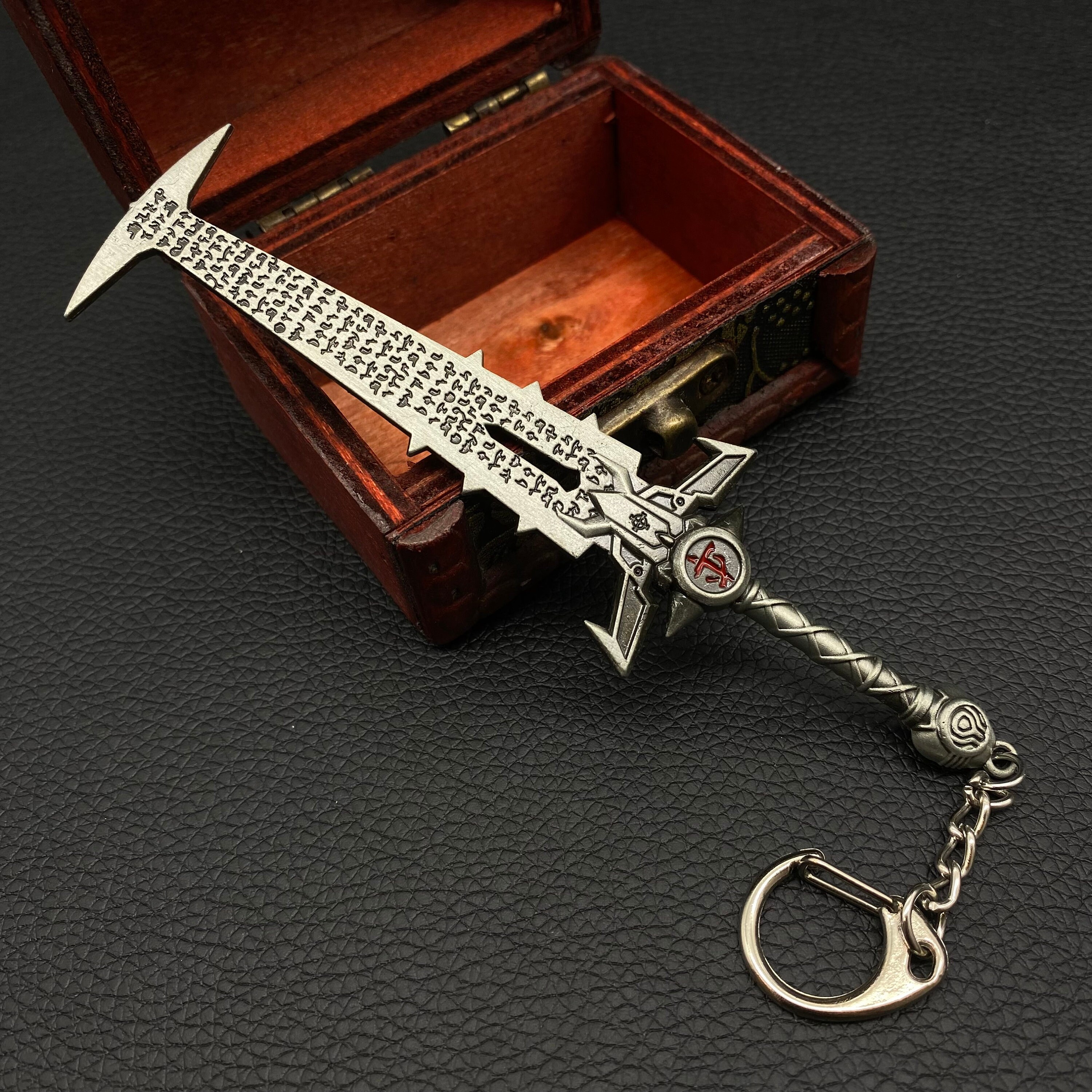 Metal Doom Slayer Crucible Sword Keychain Doom Warrior Cold - Etsy