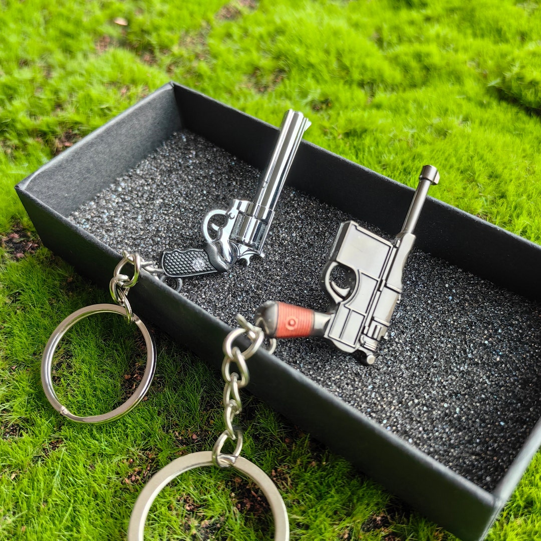 Re4 Red9 Keychain Colt Boa Tiny Mauser Pistol Gun Keychain Small M1896 ...