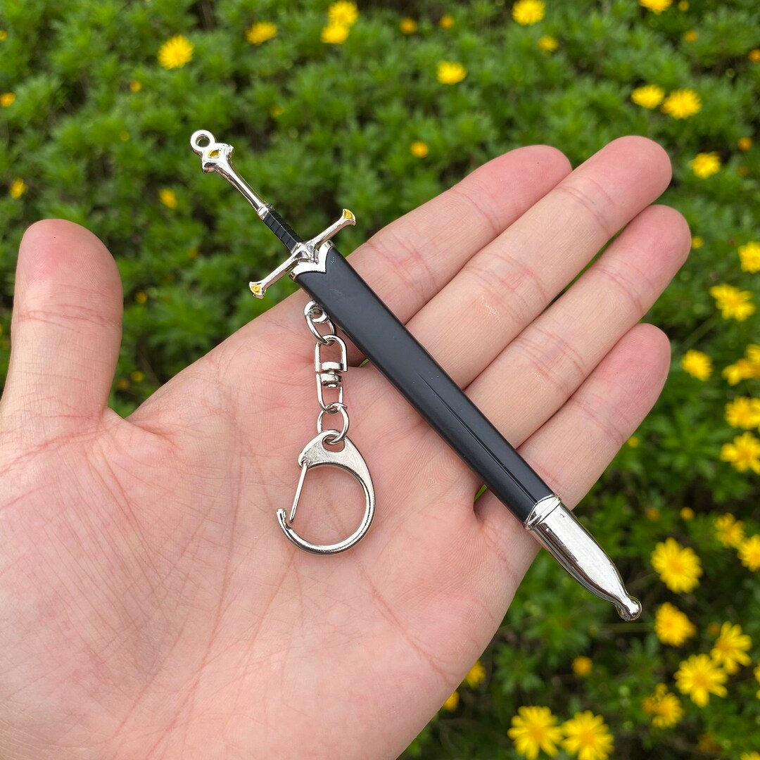 Exquisite Metal Aragon Narsil Sword Keychain Holy Weapon Sword - Etsy