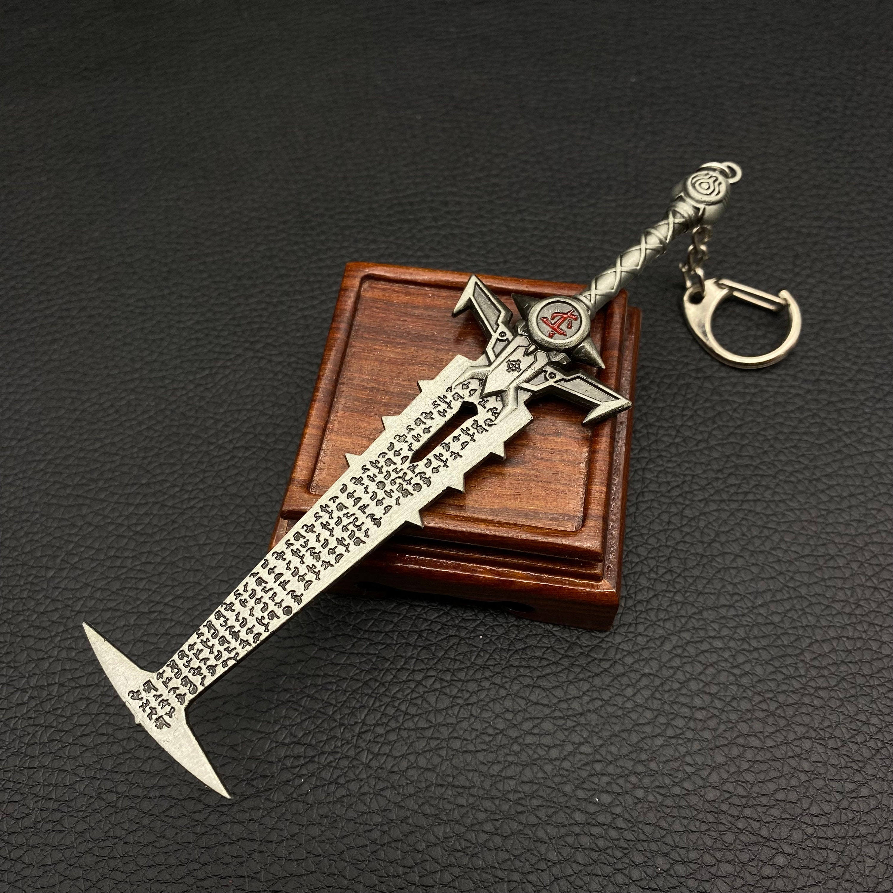 Metal Doom Slayer Crucible Sword Keychain Doom Warrior Cold - Etsy