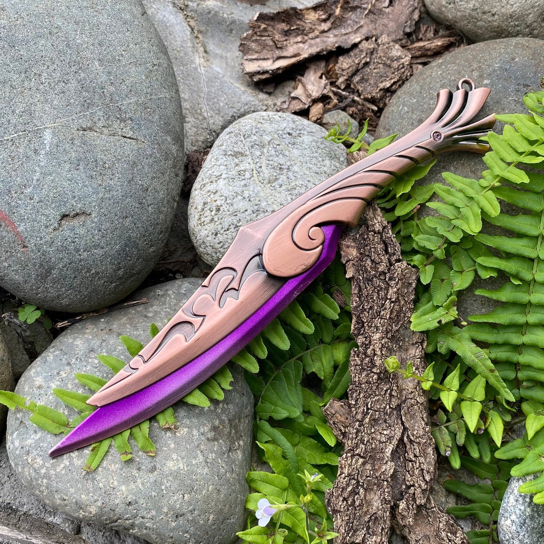 Hot Game Val Purple Ignite Game Melee Sage Weapon Metal Material Blunt ...