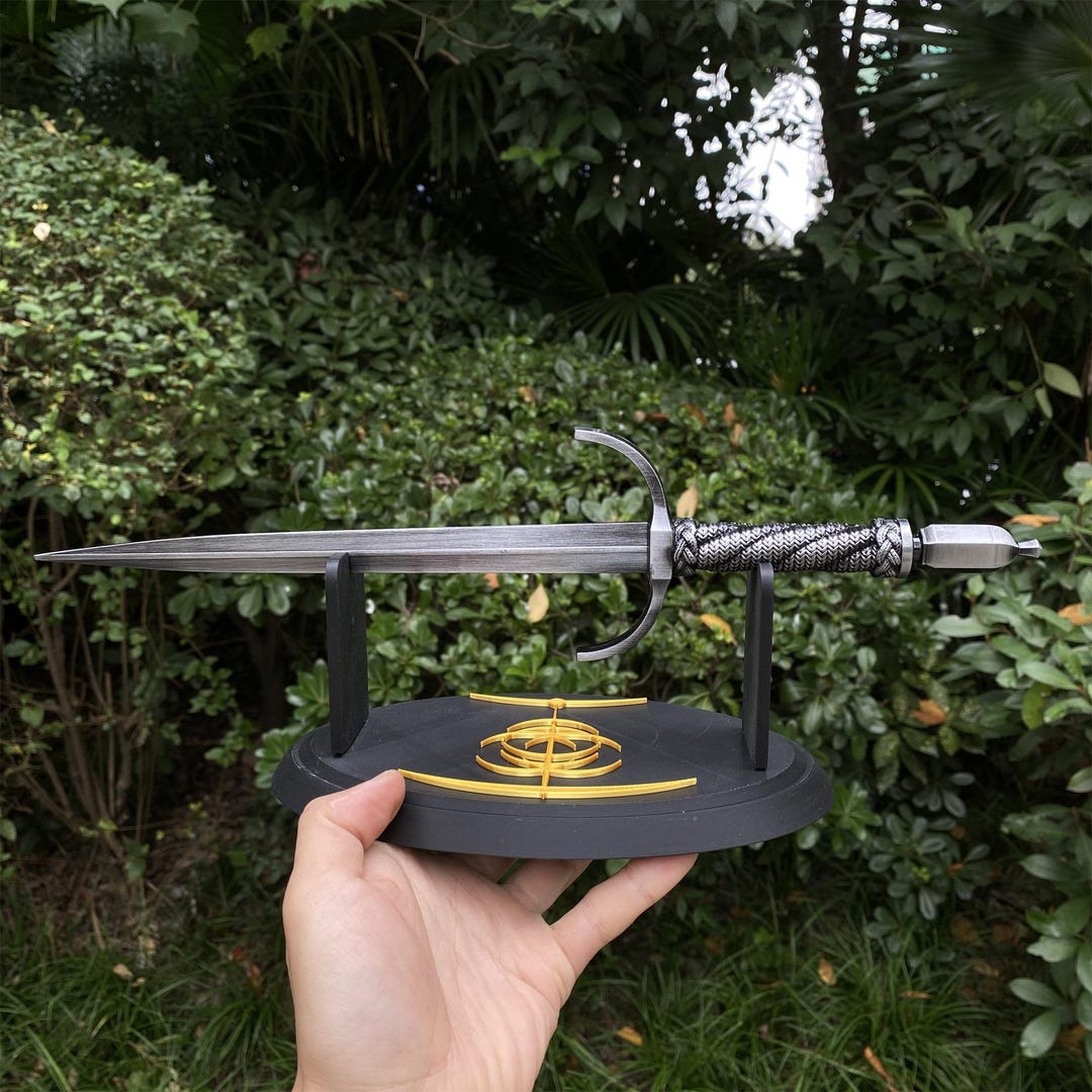 Elden Ring Parry Dagger Metal Blunt Blade Replica With 3D Printed Stand ...
