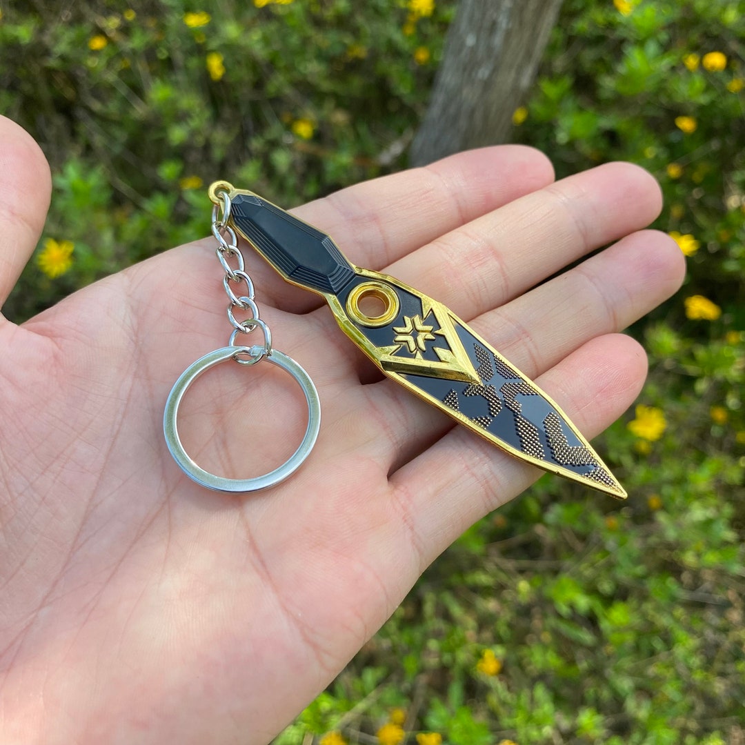 Metal Champions Kunai Keychain Replica Hot Game Val Champions Dagger ...