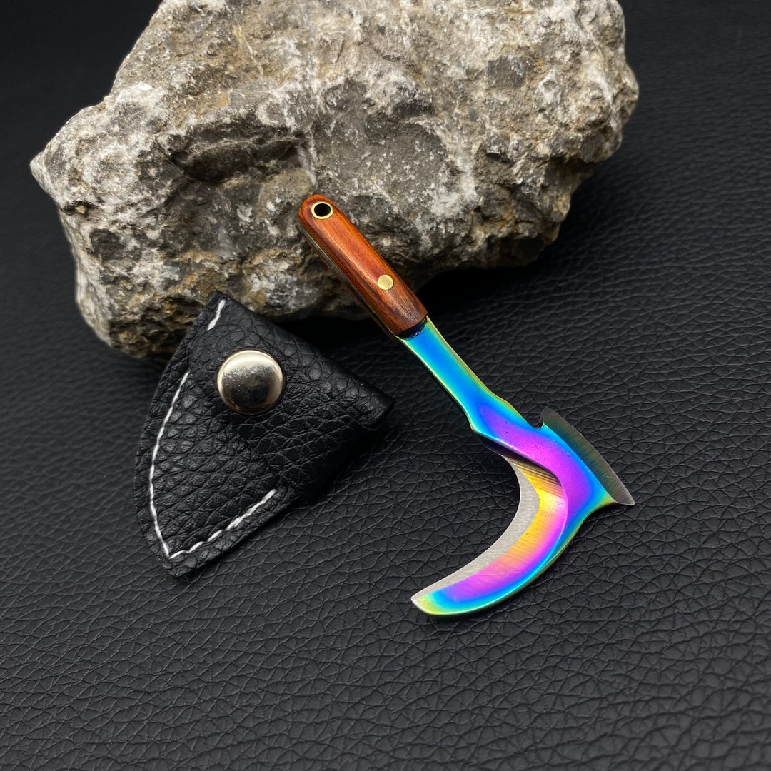 Color Tiny Sickle EDC Knife Small Sickle Keychain Portable - Etsy