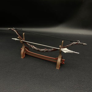 Metal Tiny Legolas Bow Miniature Small Size Bow of the Galadhrim Metal ...