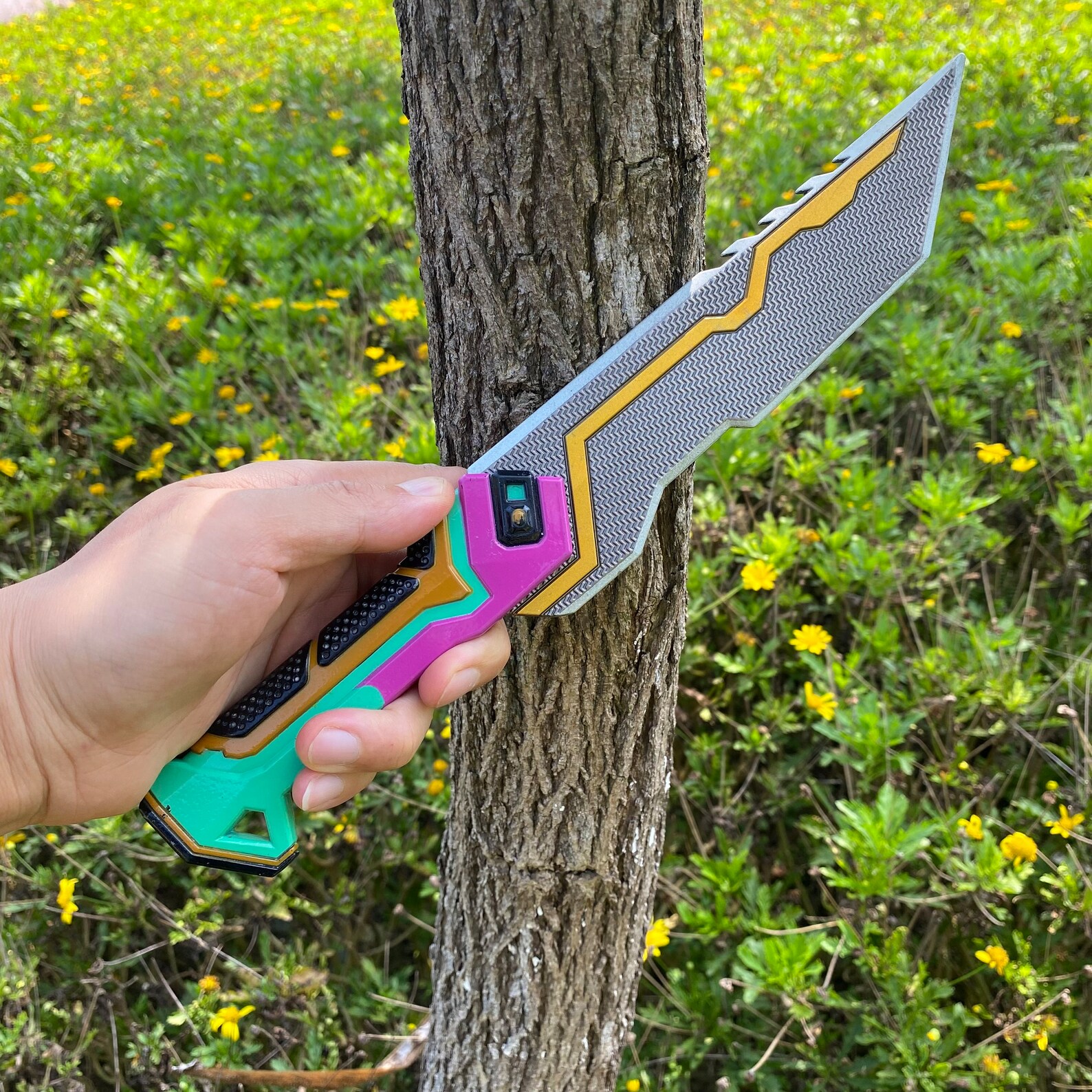 Luminous Glitchpop Knife Full Scale Handmade Metal Glitchpop - Etsy