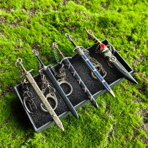 Middle Age Knight Famous Sword Keychain Tiny Medieval Legendary Sword ...