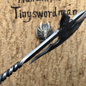 Hand-forged Battle Axe Miniature Tiny Steel Axe Small Battle-ax Replica ...
