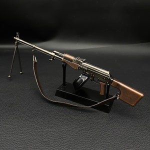 20cm/7.8 Tiny High-quality RPK Machine Gun Metal Replica Miniature Gun ...