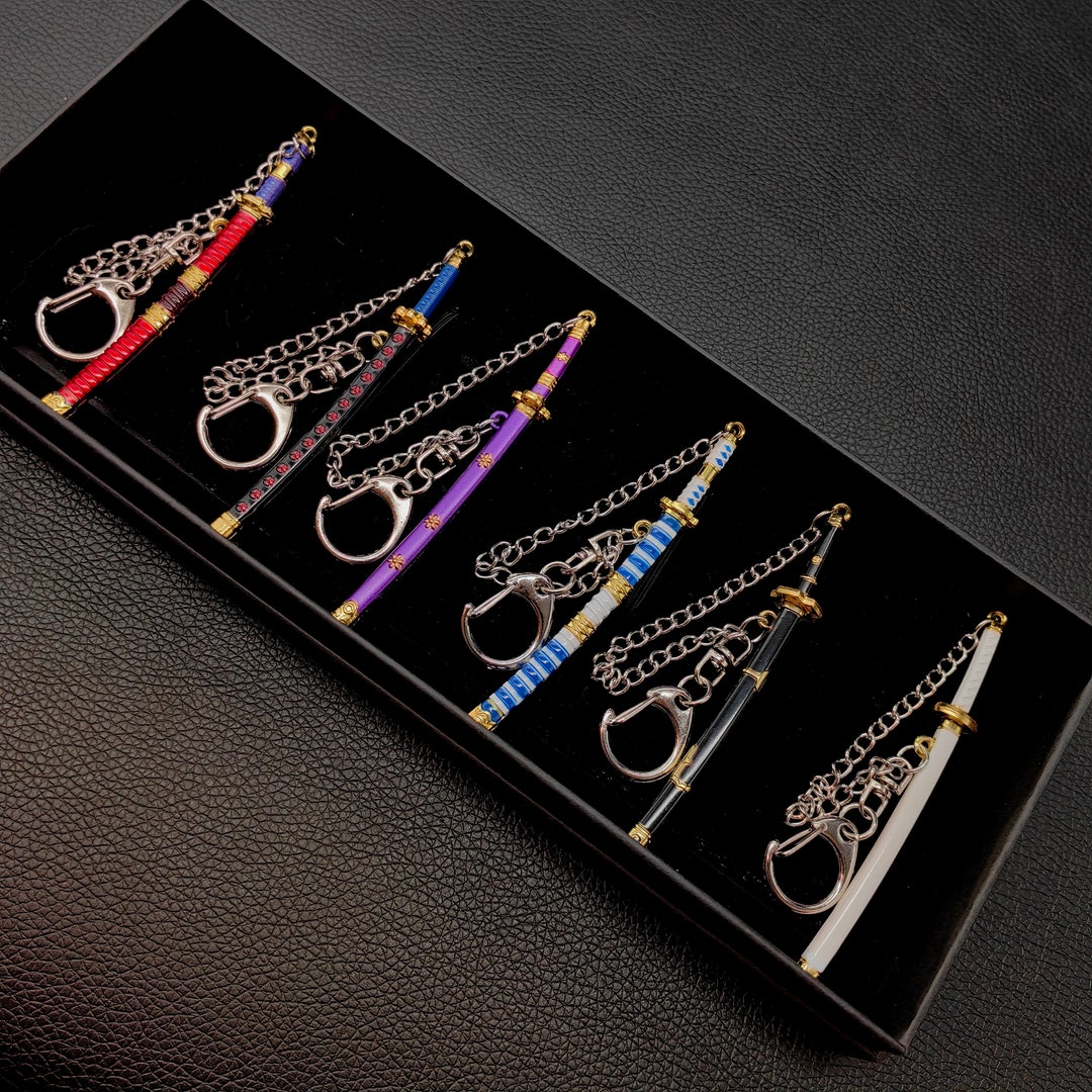 Mini Enma Sword Keychain Tiny Metal Enma Zoro Katana Keychain Backpack ...