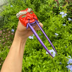 Metal Valorant Oni Melee Claw Knife Cool Daemonic Talons Prajna Mask ...