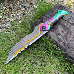 Luminous Glitchpop Knife Full Scale Handmade Metal Glitchpop Dagger ...