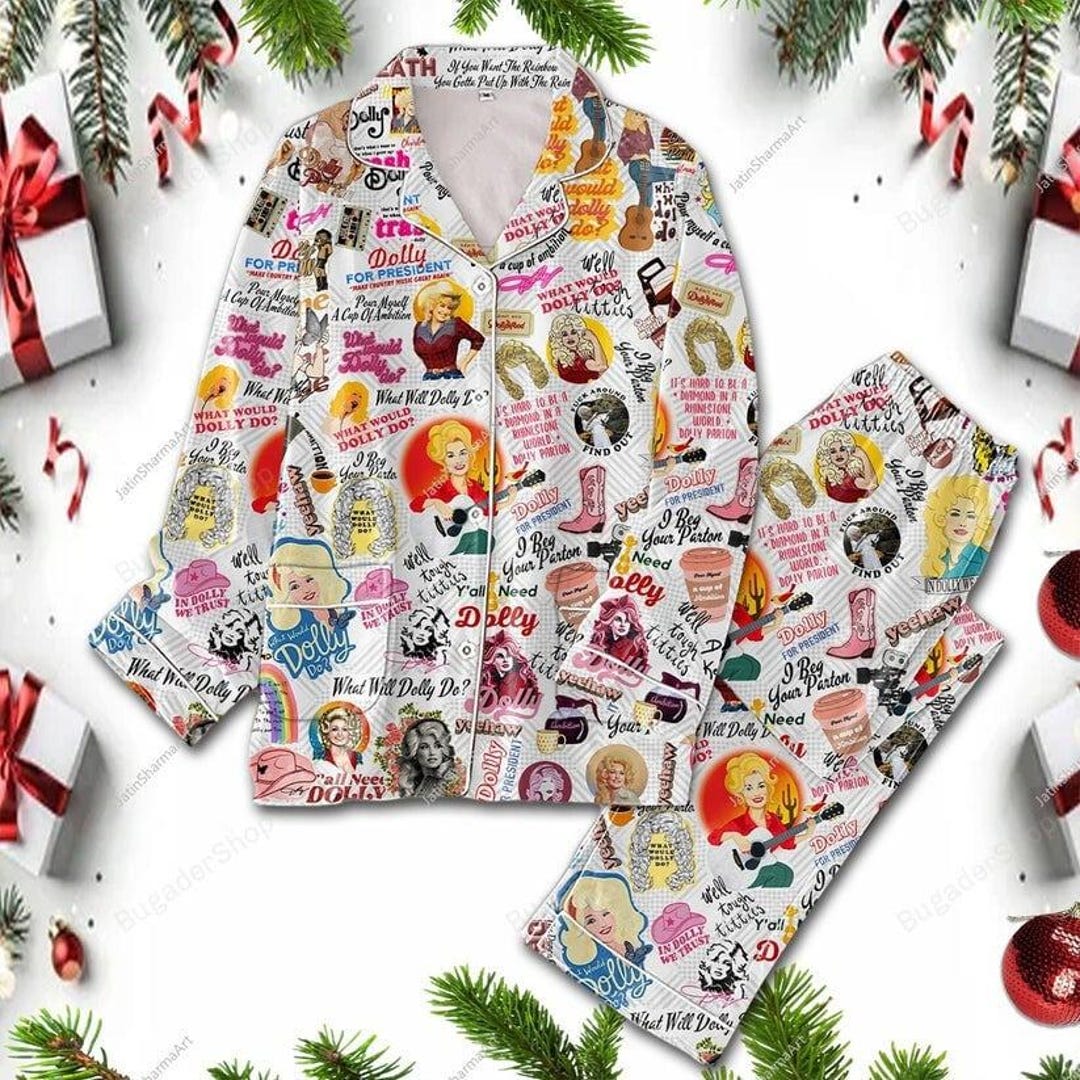 Dolly Parton Pajamas, Set Dolly Parton Shirt, Dolly Parton Shirt - Etsy
