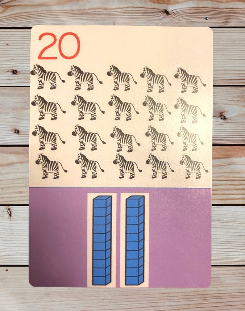 Number Flash Cards 1-20 Tracing Number Flashcards Counting - Etsy UK