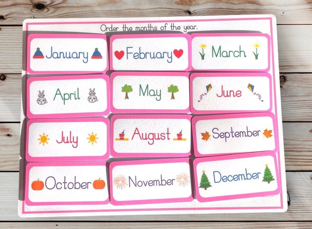 Months of the Year Sorting Activity, Months Calendar, Maths, Learning ...